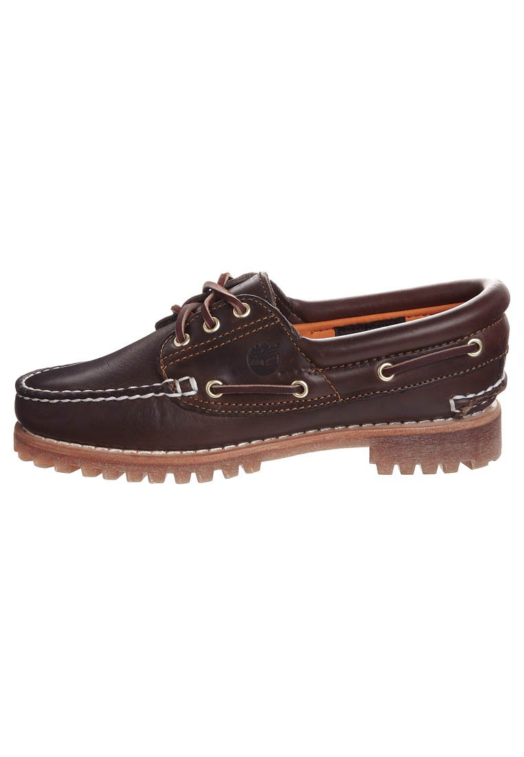 Timberland HERITAGE NOREEN 3 EYE - Boat shoes - brown smooth/brown ...