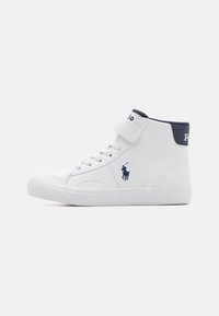 Polo Ralph Lauren RYLEY MID UNISEX - High-top trainers - white tumbled ...