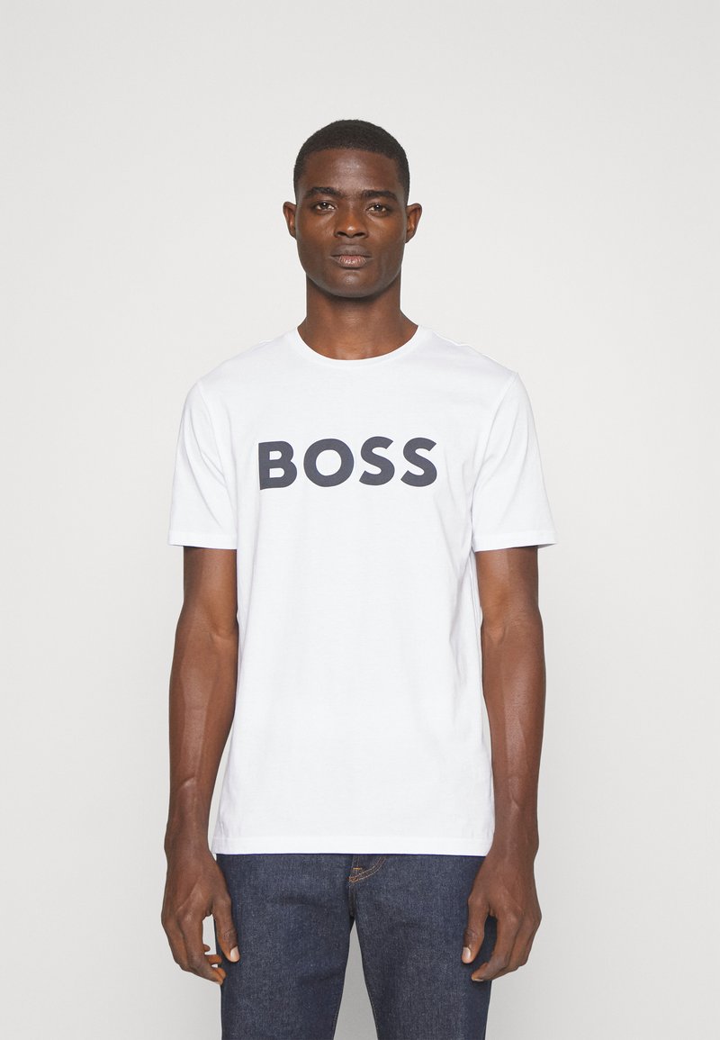 BOSS THINKING - T-shirt con stampa - white/bianco - Zalando.it