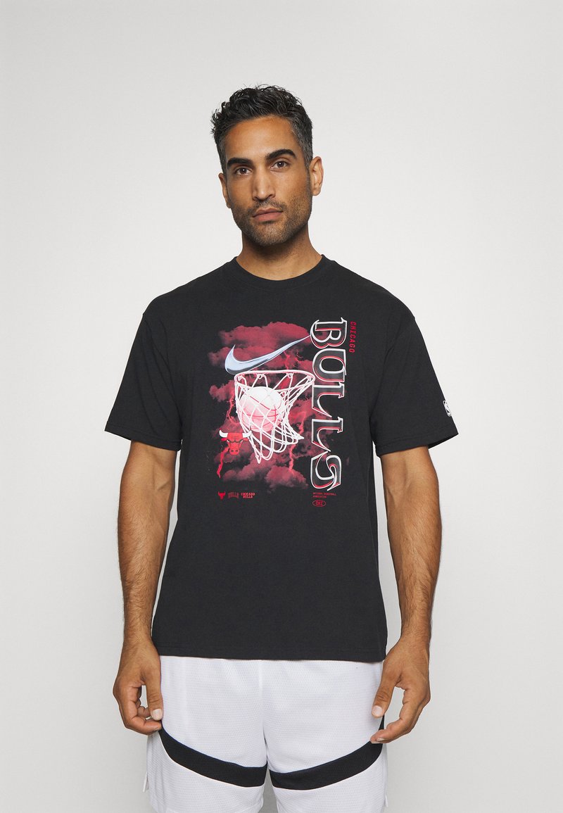 Nike Performance NBA CHICAGO BULLS - Print T-shirt - black - Zalando.ie