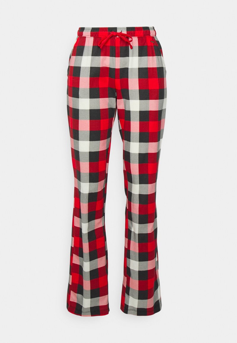 LASCANA LAS XMAS CLASSIC PJ PANTS - Bas de pyjama - black/red/noir ...
