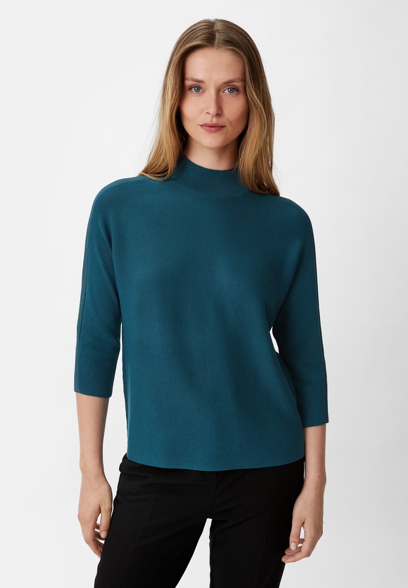comma Strickpullover - petrol - Zalando.de