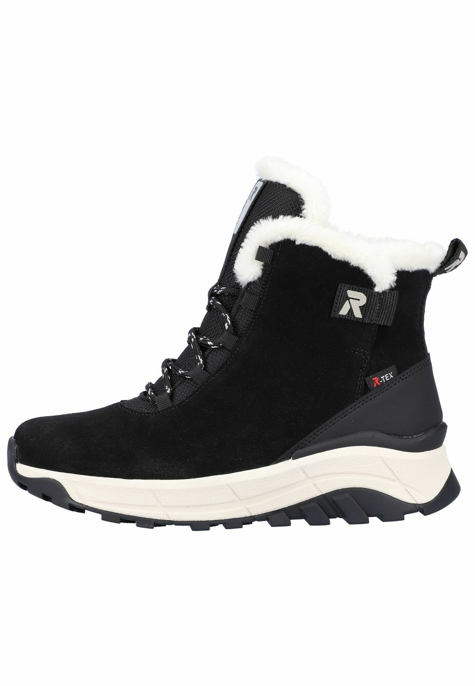 Rieker EVOLUTION Snowboot/Winterstiefel - schwarz schwarz black platin ...