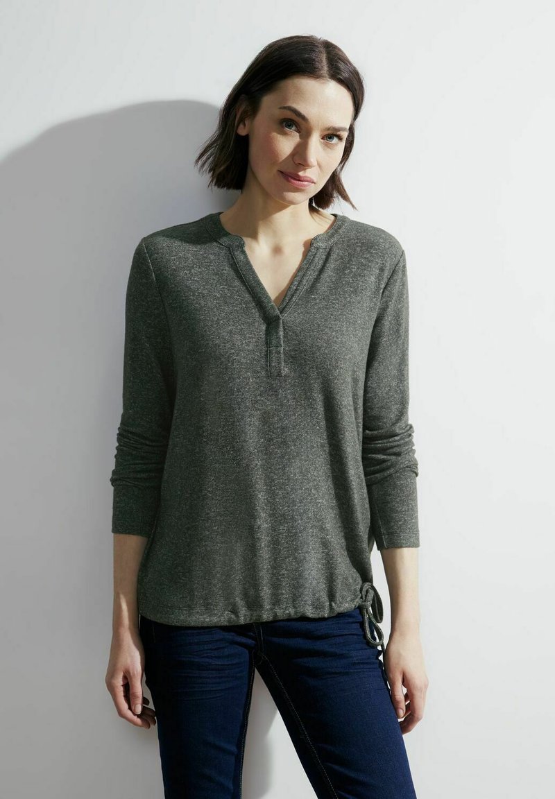 Cecil - Bluzka/ciemnozielony melanż - Zalando.pl