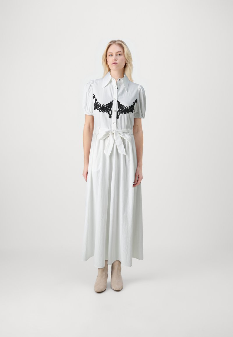Sister Jane CODY CORDING MIDI DRESS - Shirt dress - white - Zalando