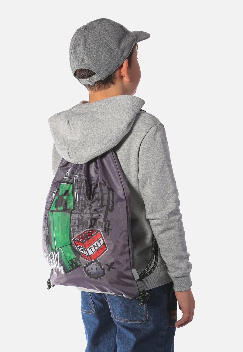 Baagl MINECRAFT - Drawstring sports bag - blau/blue - Zalando
