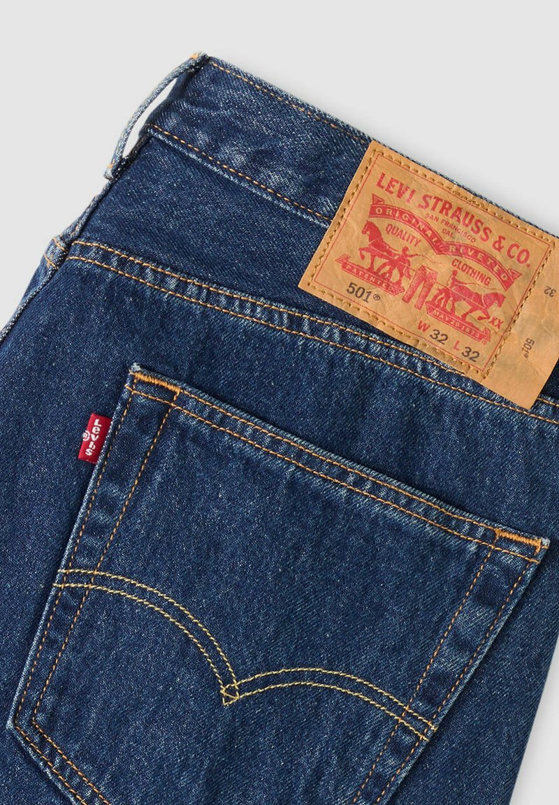 Levi's® 501® RELAXED - Jean boyfriend - see through/denim bleu foncé ...