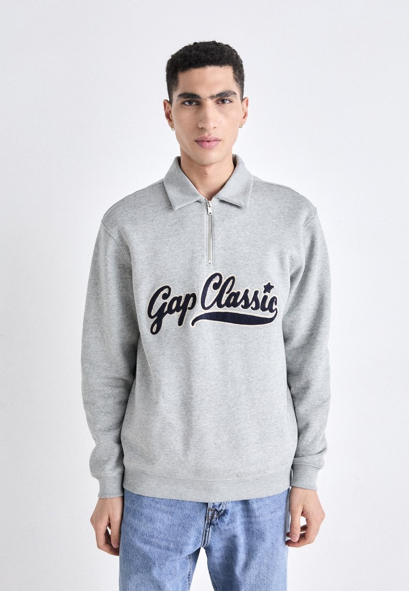 GAP LOGO - Sweatshirt - light heather grey/black - Zalando