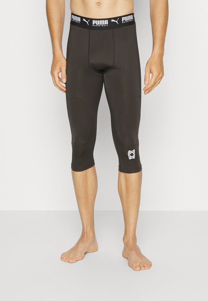 Puma HOOPS TEAM 3/4 TIGHT BASELAYER - Base layer - black - Zalando.co.uk