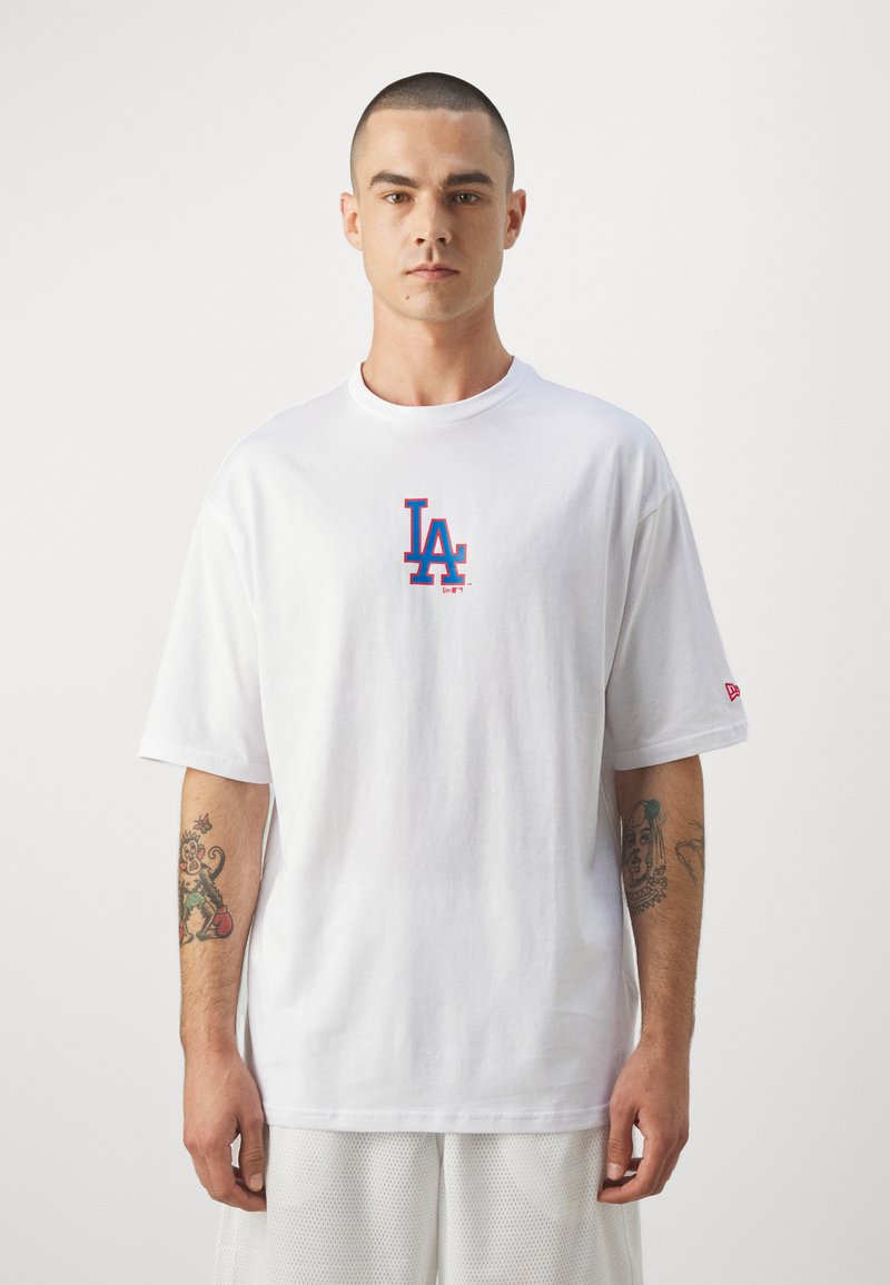 New Era MLB LOS ANGELES DODGERS WORLD SERIES OVERSIZE TEE - Club wear - white/navy/white ...
