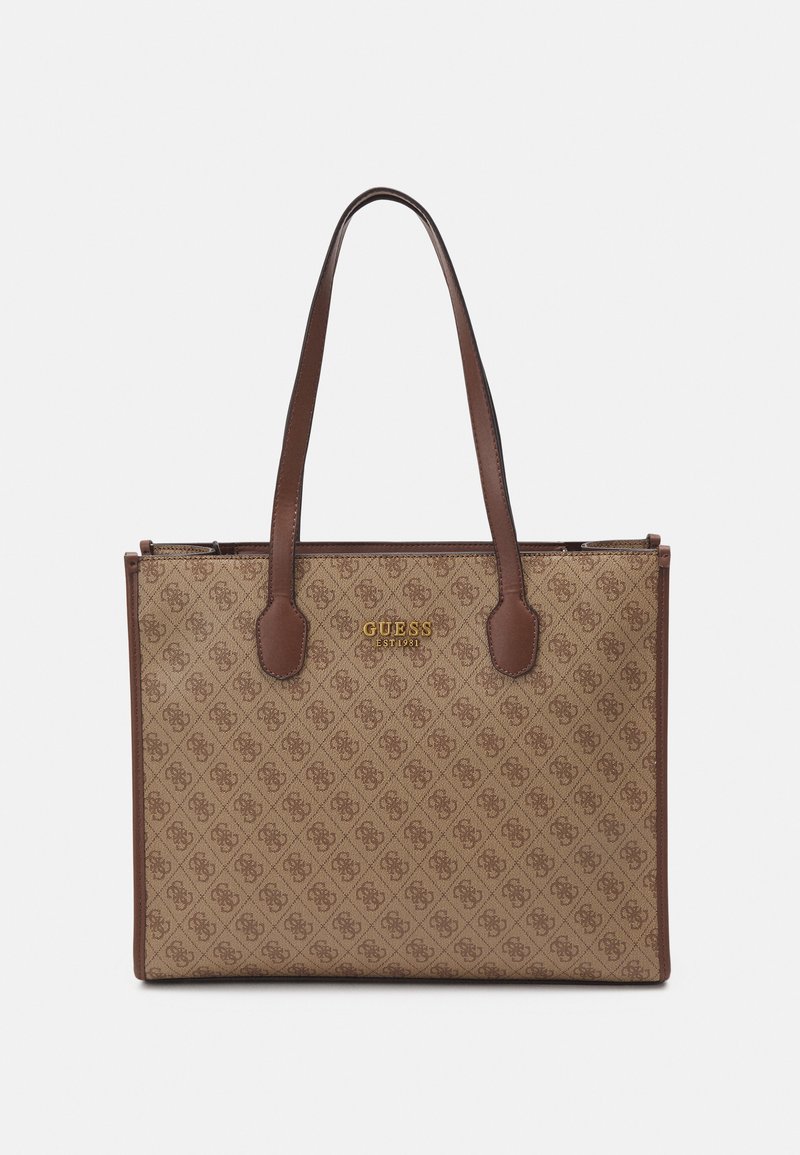 Guess SILVANA TOTE - Shopping bag - latte logo/brown/marrone - Zalando.it