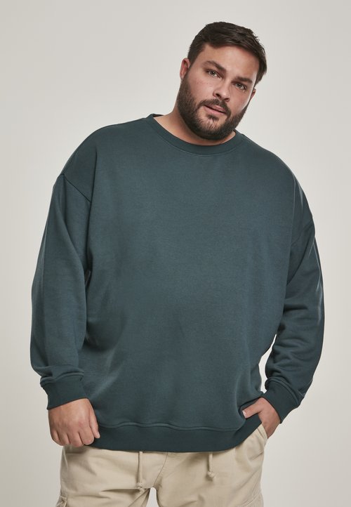 Urban Classics HEAVY TERRY GARMENT DYE CREW - Sweatshirt - bottlegreen/grün-metallic - Zalando.ch