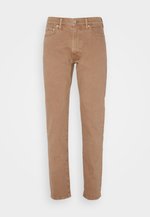 Abercrombie & Fitch STRAIGHT VETIVER - Straight leg jeans - deep taupe ...