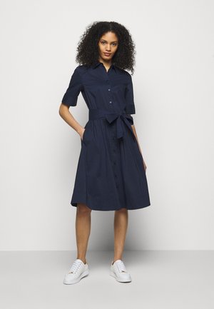Lauren Ralph Lauren Woman LILLIANNA ELBOW SLEEVE DAY DRESS - Jerseykjole - refined navy/mørkeblå ...