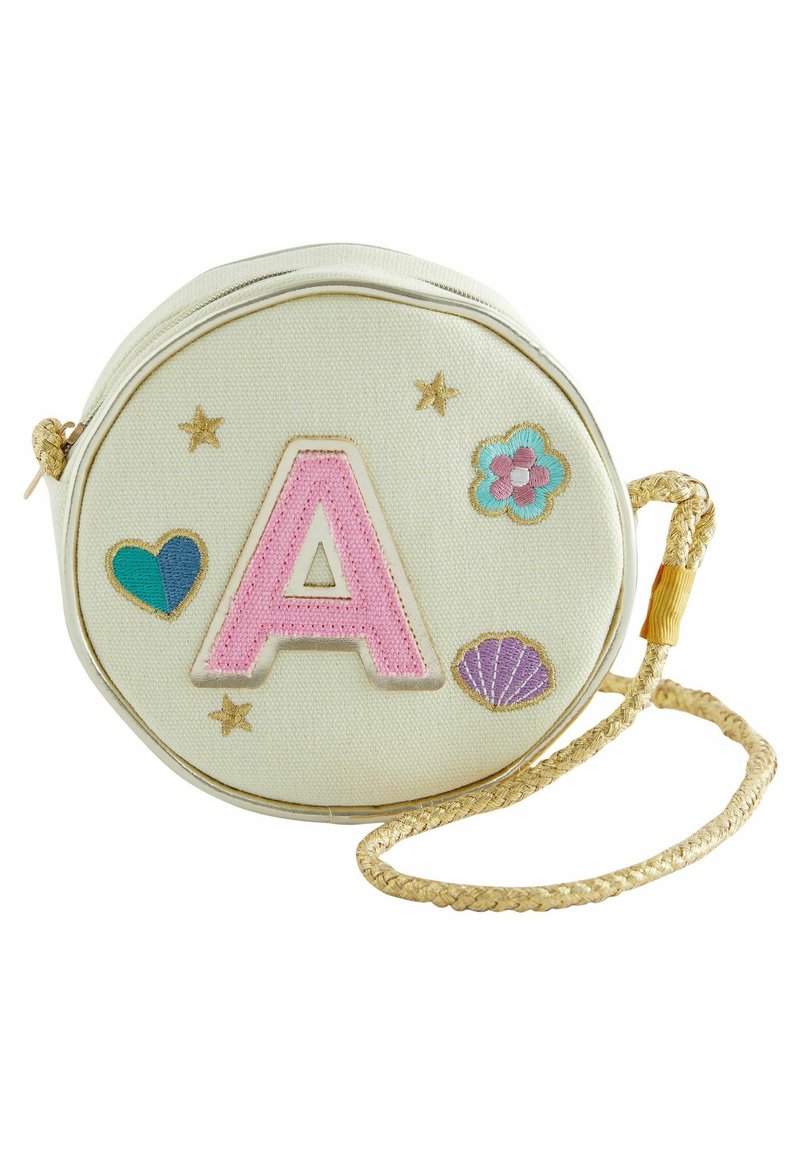 Next INITIAL PATCH - Across body bag - cream a/beige - Zalando