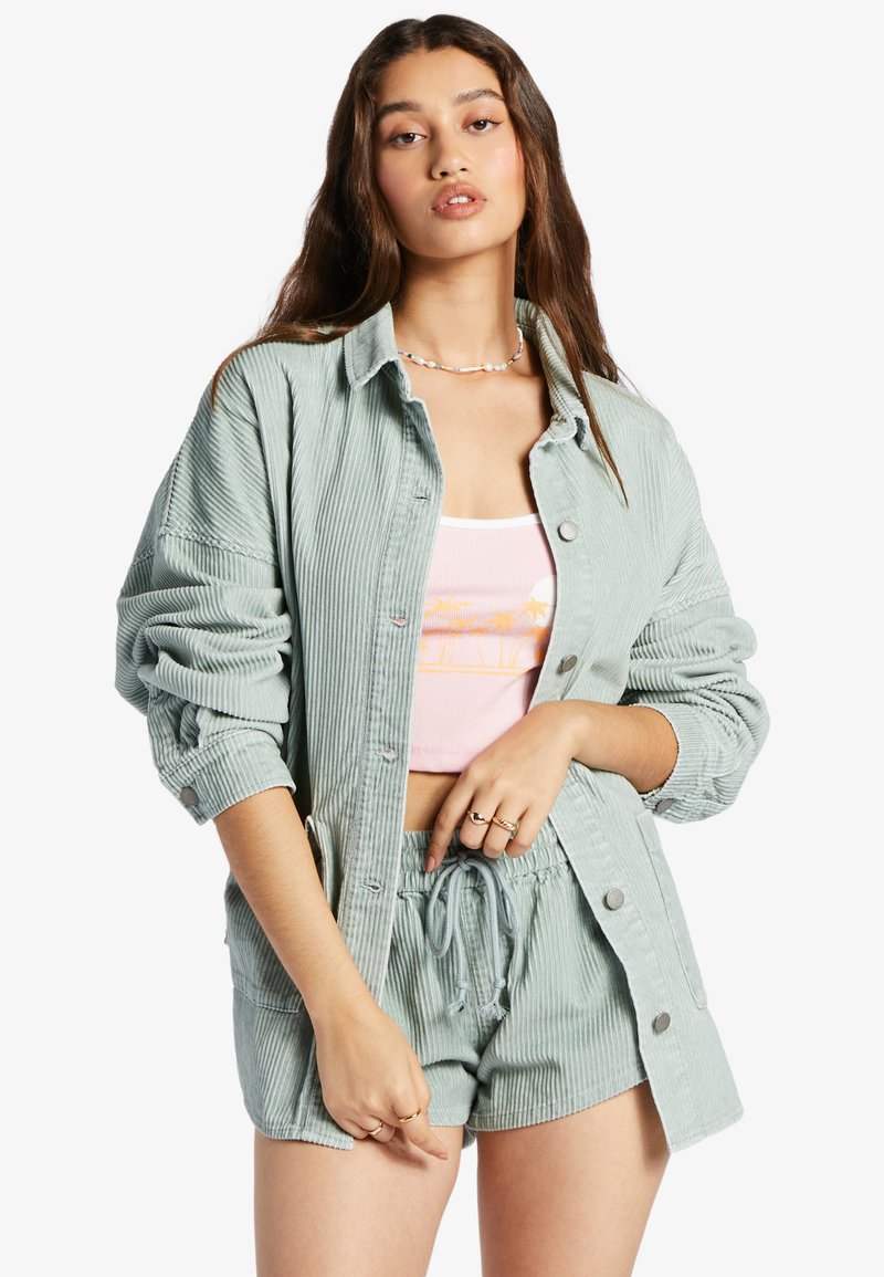 Roxy KICK BACK WASHED MANGA LARGA PARA - Hemdbluse - green/royal ...