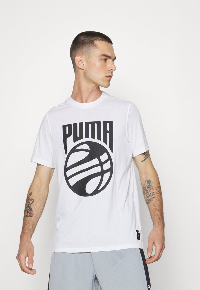 Puma POSTERIZE TEE - Camiseta estampada - white/blanco - Zalando.es
