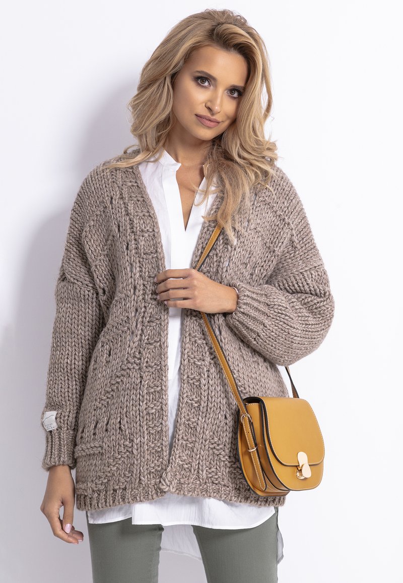 Fobya Kardigan/brązowy - Zalando.pl