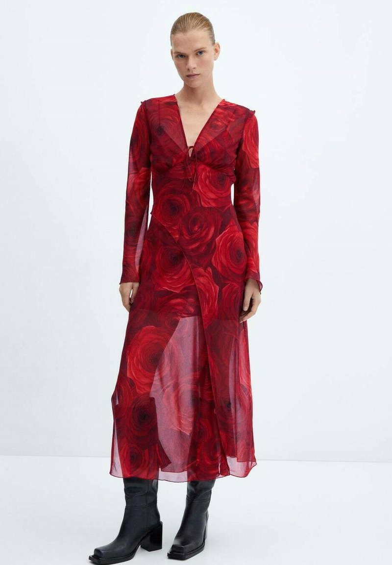 Mango ROSES - Rochie de zi - rouge/roșu - Zalando.ro