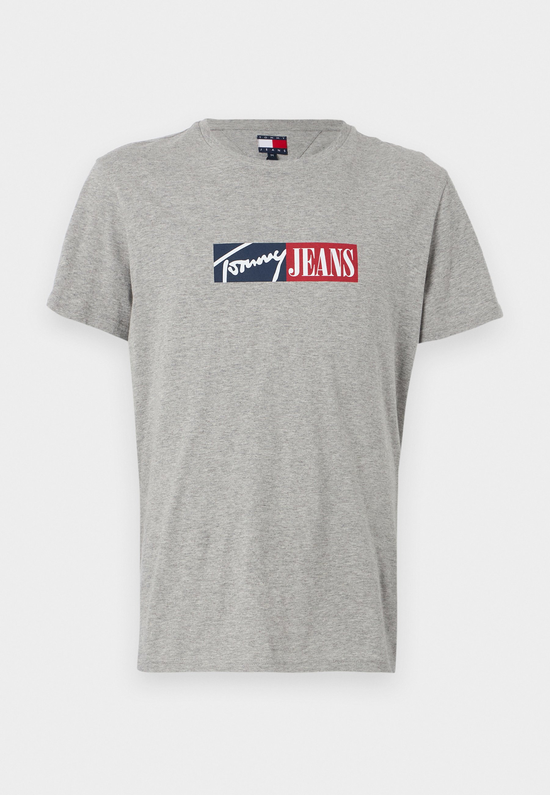 Tommy Jeans SLIM ENTRY GRAPHIC TEE T Shirt print grey grau Zalando