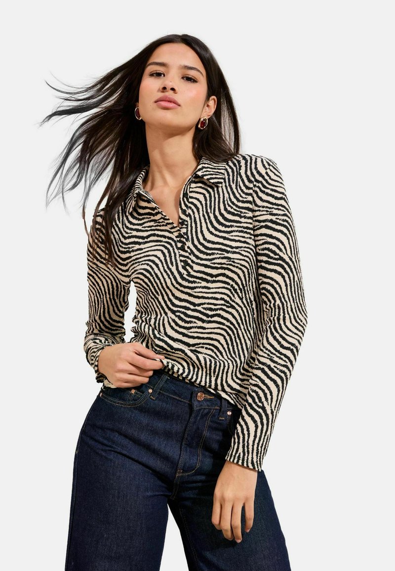 Friends Like These REGULAR FIT - Polo - mono zebra/negro - Zalando.es