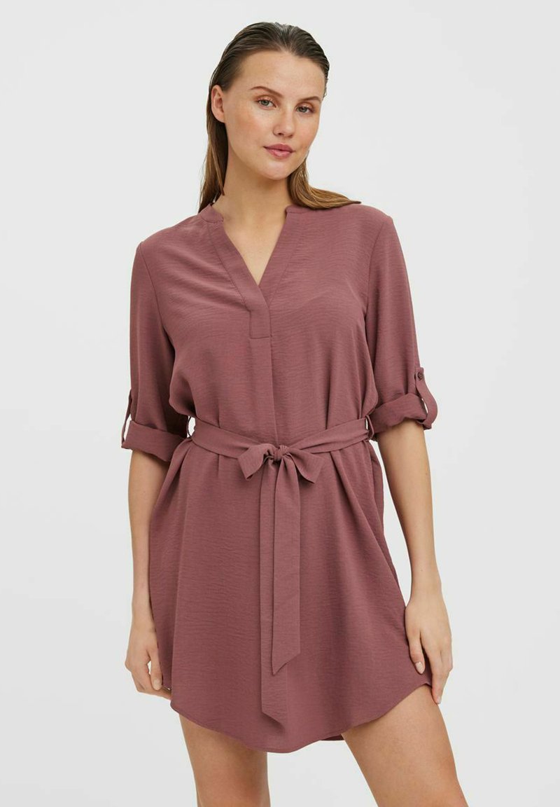Vero Moda FOLD-UP - Vardagsklänning - rose brown/syrenmelerad - Zalando.se