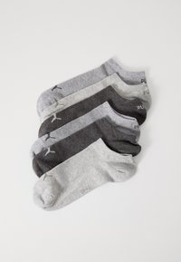 Puma SNEAKER PLAIN UNISEX 6 PACK - Sokken - anthracite/light melange ...
