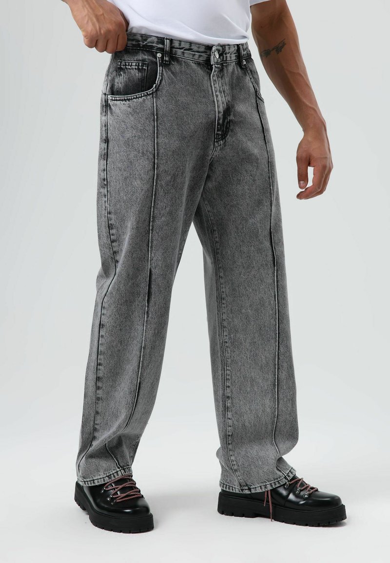 Lucy & Sam WIDE - Relaxed fit jeans - grey/grijs - Zalando.nl