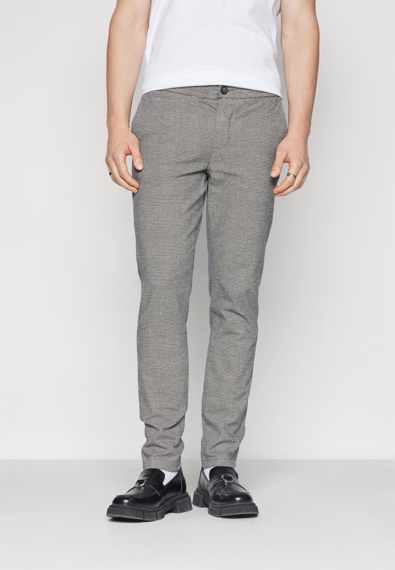 Redefined Rebel RRKING - Chino - grey check/grijs - Zalando.be