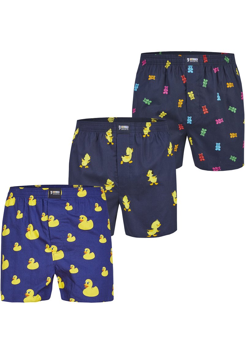 Happy Shorts 3-PACK PRINT - Boxer - dark blue/blu scuro - Zalando.it