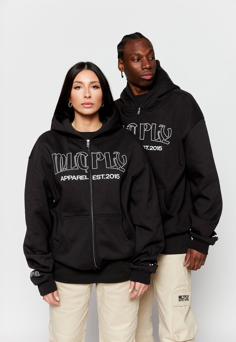 Multiply Apparel DIE LOYAL - Sweatjacke - black soda/anthrazit - Zalando.at