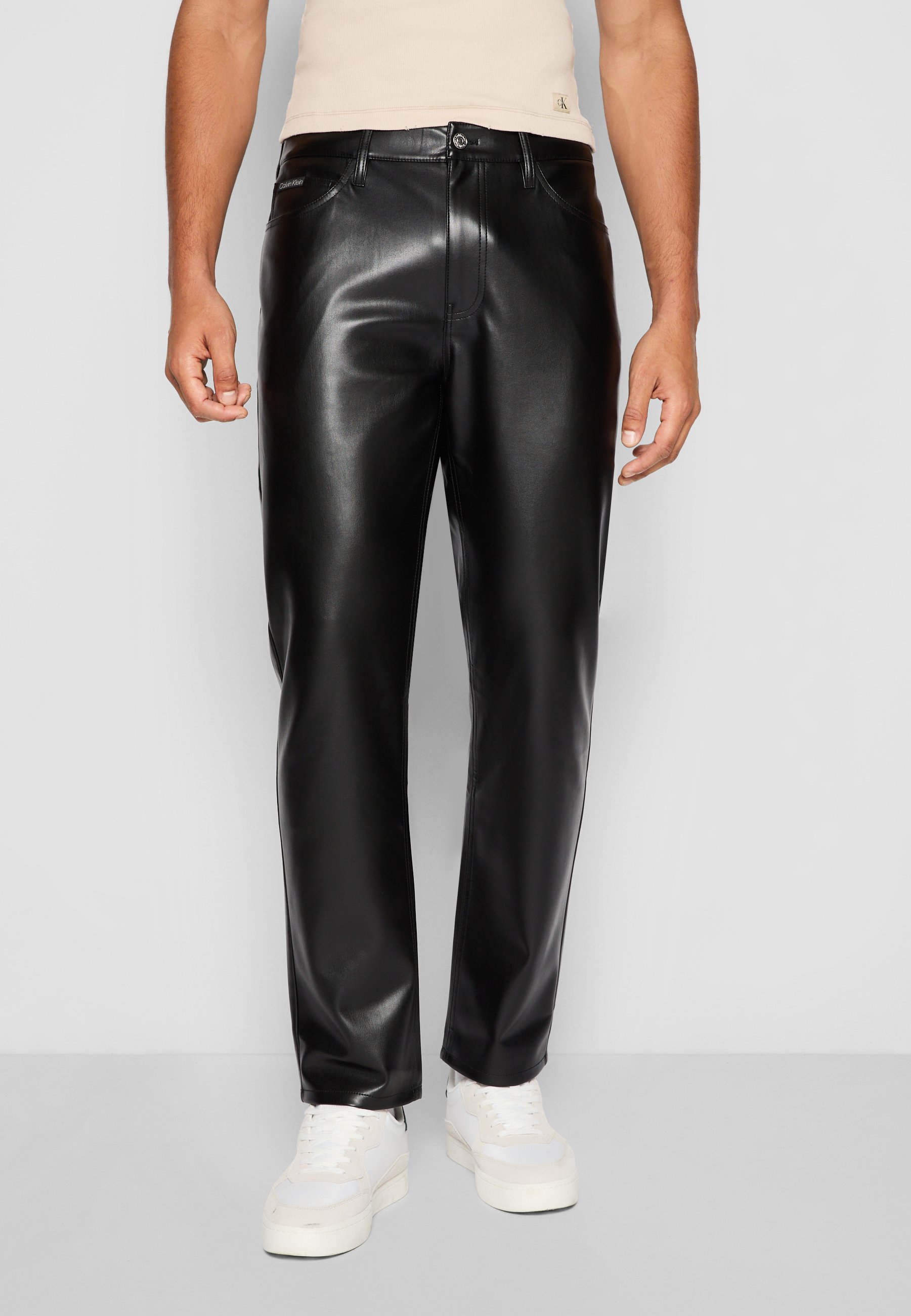 Calvin Klein Jeans EXCLUSIVE STRAIGHT PANT UNISEX Trousers black Zalando