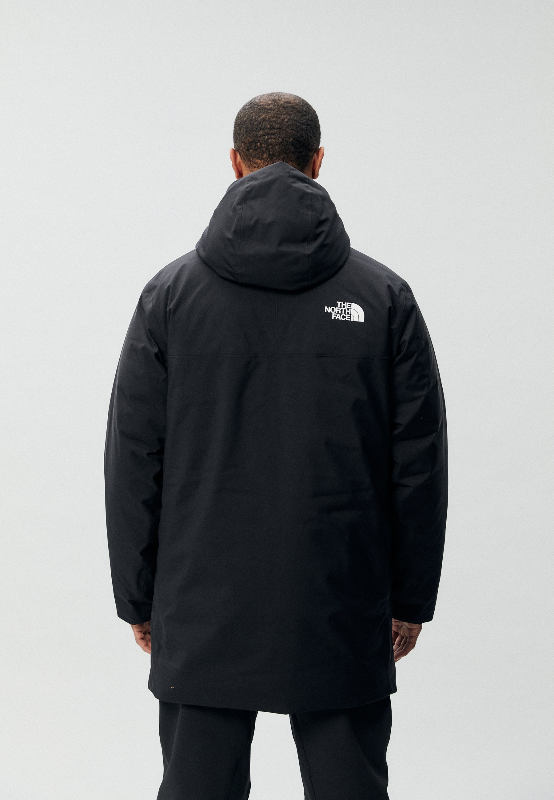 The North Face MOUNTAIN RANGE DOWN PARKA Daunenmantel black schwarz Zalando