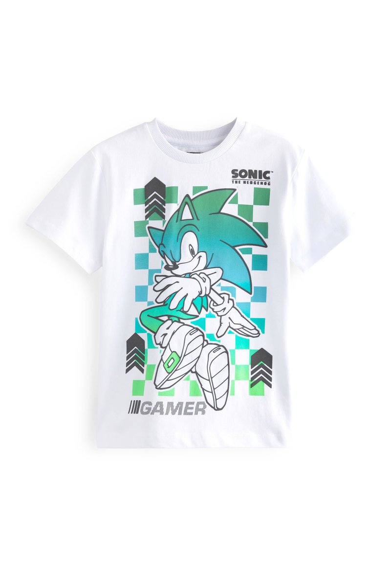 Next ROBLOX 3-16YRS - T-shirt imprimé - sonic the hedgehog white neon ...
