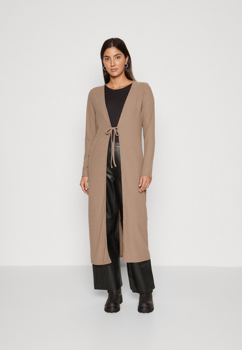 ONLY ONLNELLA TIE STRING CARDIGAN - Gilet - walnut/marron - ZALANDO.FR