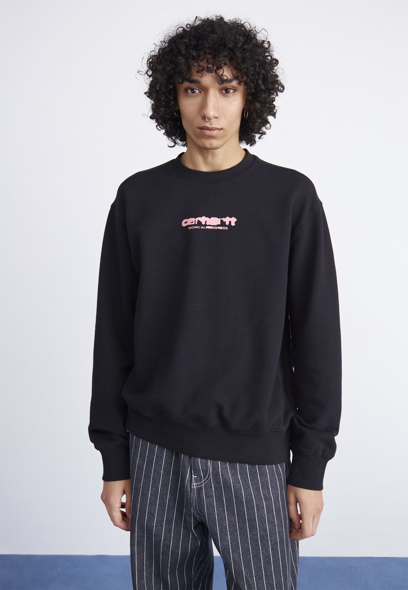 Carhartt WIP INK BLEED - Sudadera - black/pink/negro - Zalando.es