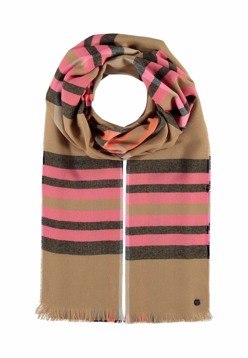 FRAAS FRAAS PLAID STOLA - MADE IN GERMANY - Schal - camel/mehrfarbig ...