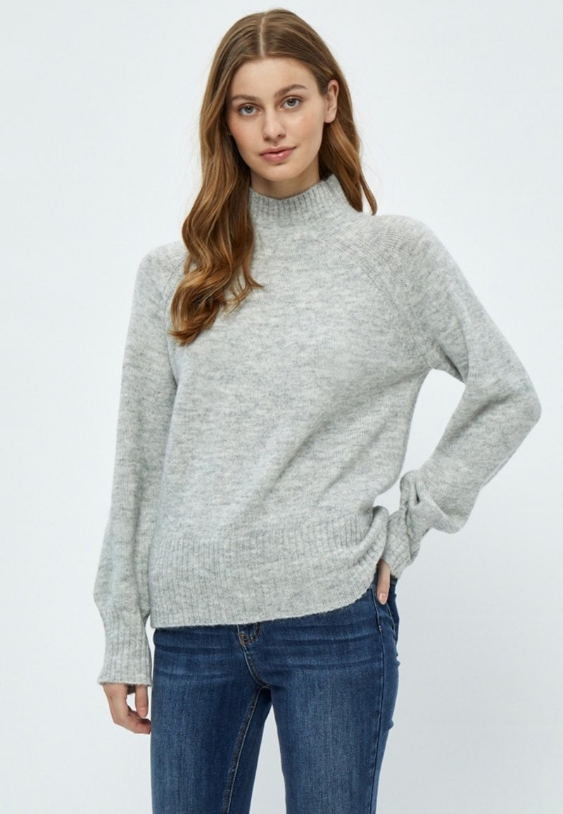 PEPPERCORN PCALUNA - Neule - light grey mel/vaaleanharmaa - Zalando.fi