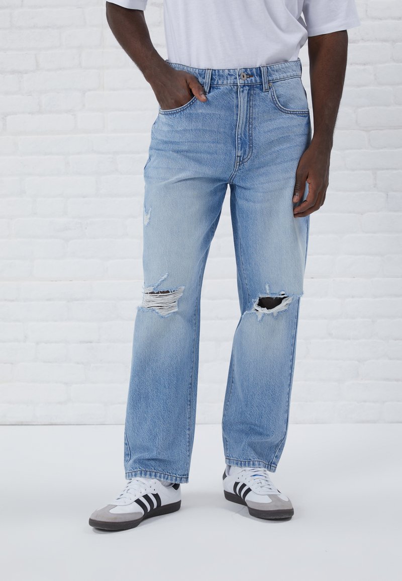 Pier One Jean boyfriend - light blue denim/denim bleu gris - ZALANDO.FR