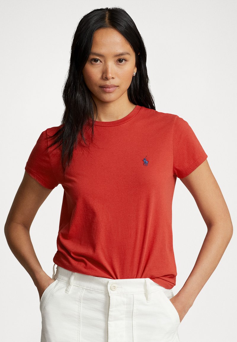 Polo Ralph Lauren SHORT SLEEVE - T-shirt - bas - faded red/röd - Zalando.se