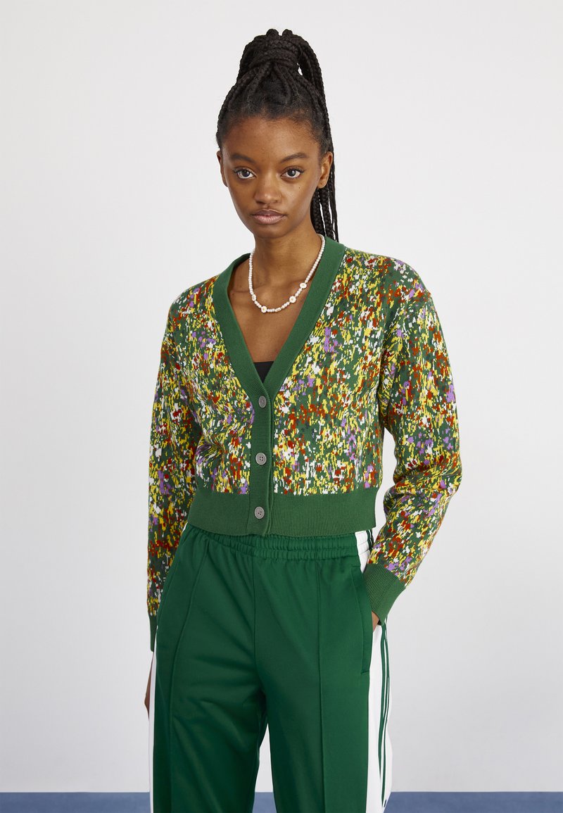 Obey Clothing GARDEN CARDIGAN - Cardigan - green/multi-colored/verde ...