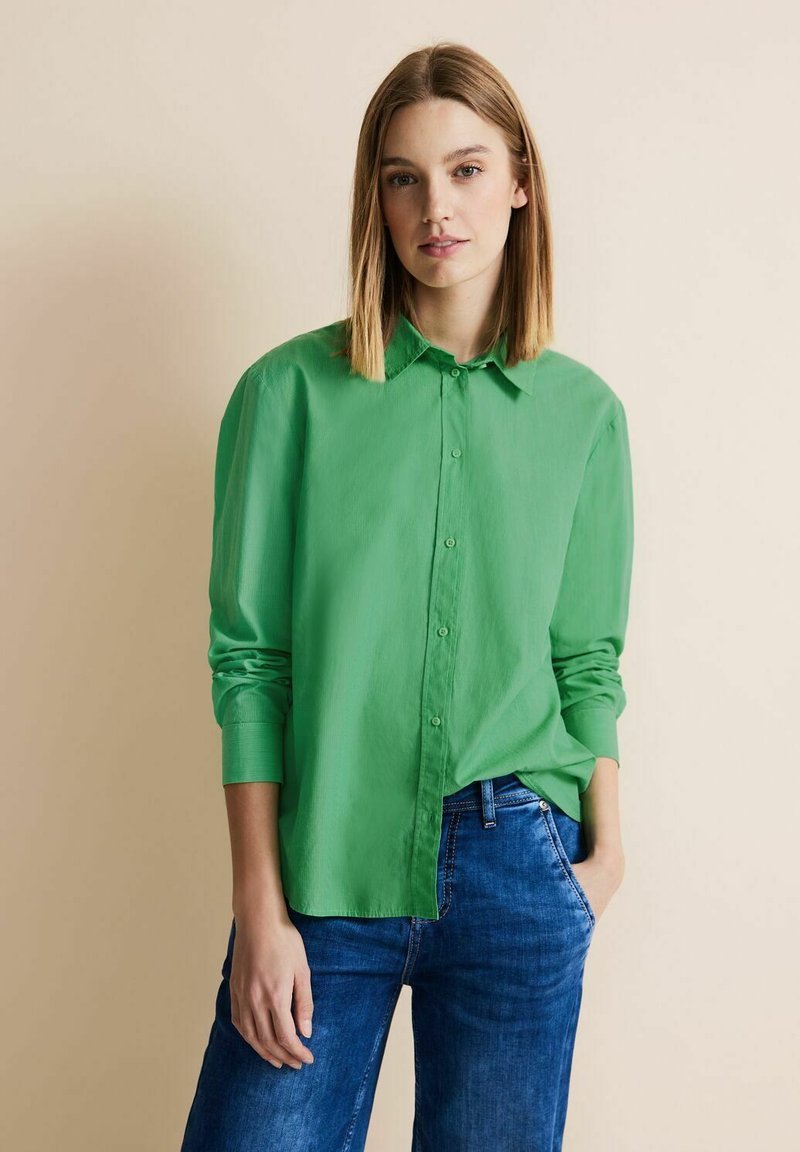 Street One STREIFEN - Camicia - grün/oliva - Zalando.it