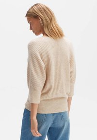 OPUS Strickpullover - natural glaze/hellbraun - Zalando.de