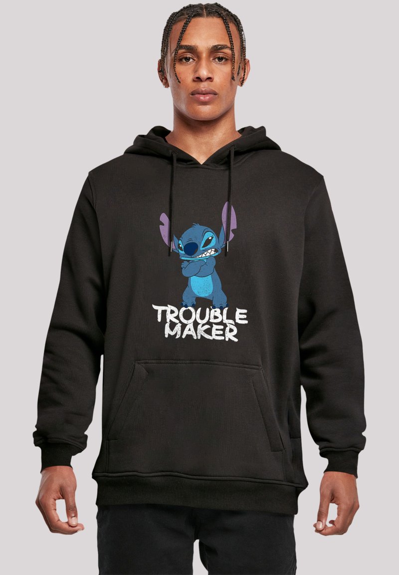 F4NT4STIC DISNEY LILO & STITCH TROUBLE MAKER - Hoodie - schwarz/zwart ...