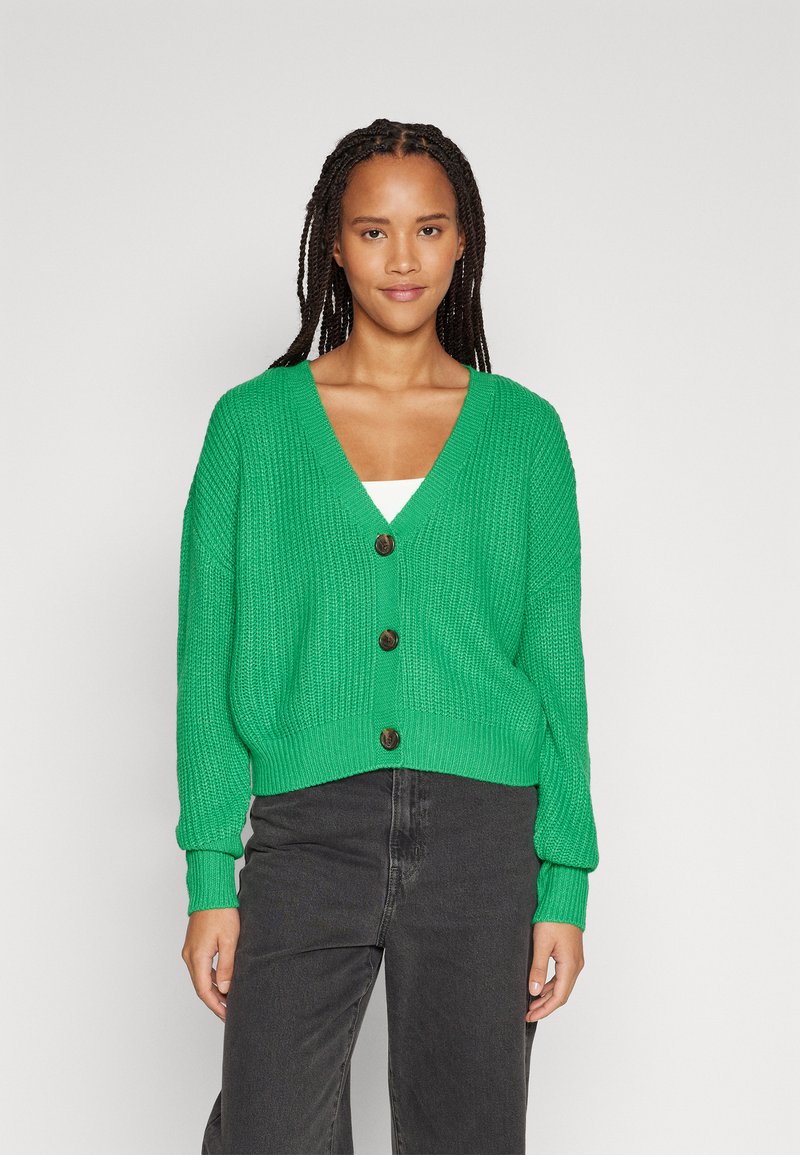 Vero Moda V-NECK CUFF - Cardigan - bright green/grøn - Zalando.dk