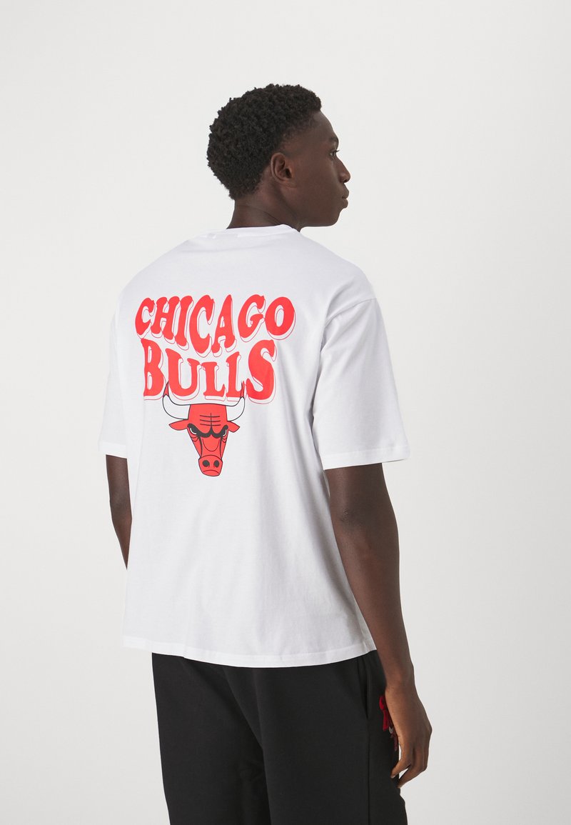 New Era NBA CHICAGO BULLS SCRIPT TEE - Squadra - white/bianco - Zalando.it