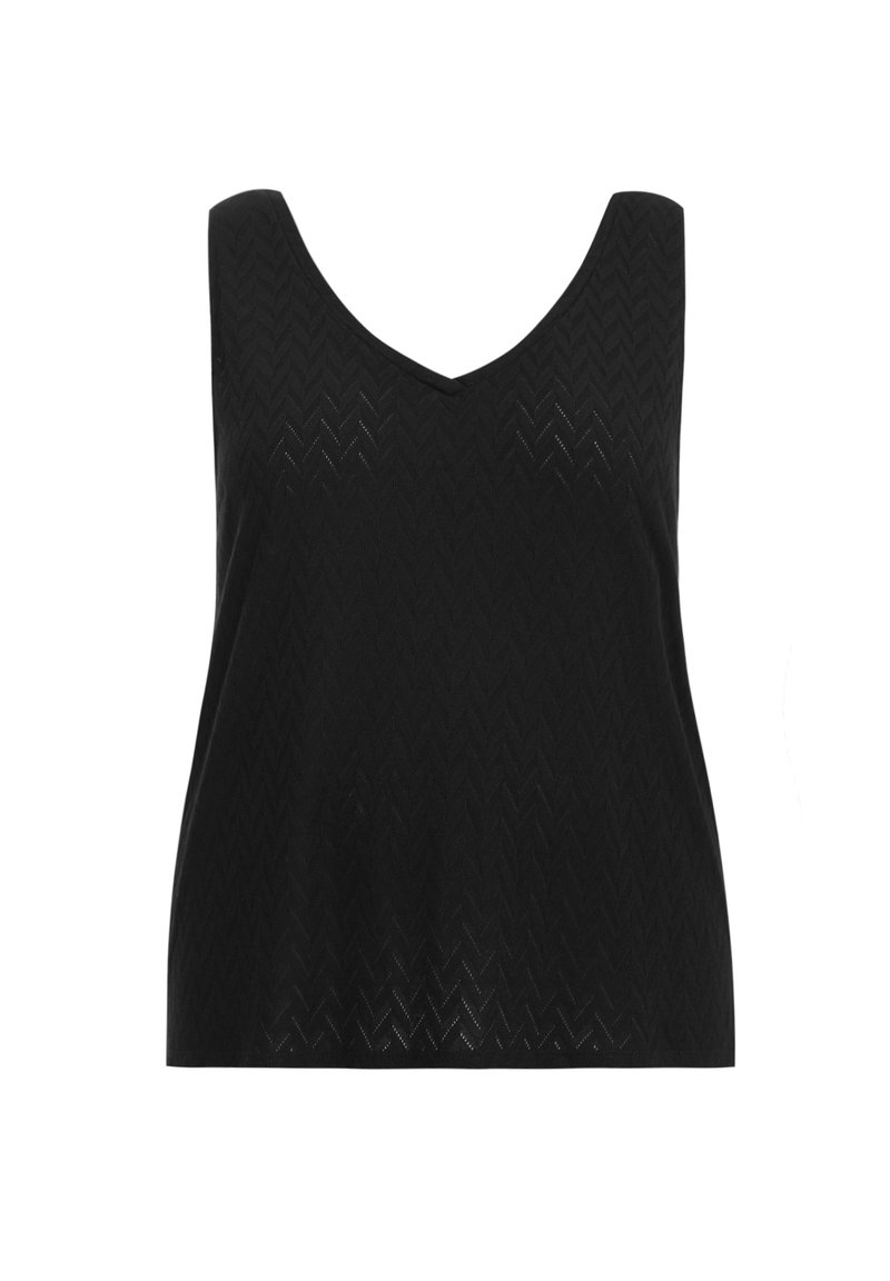 We Fashion Singlet Met Dessin Curve Top Black Zalando De