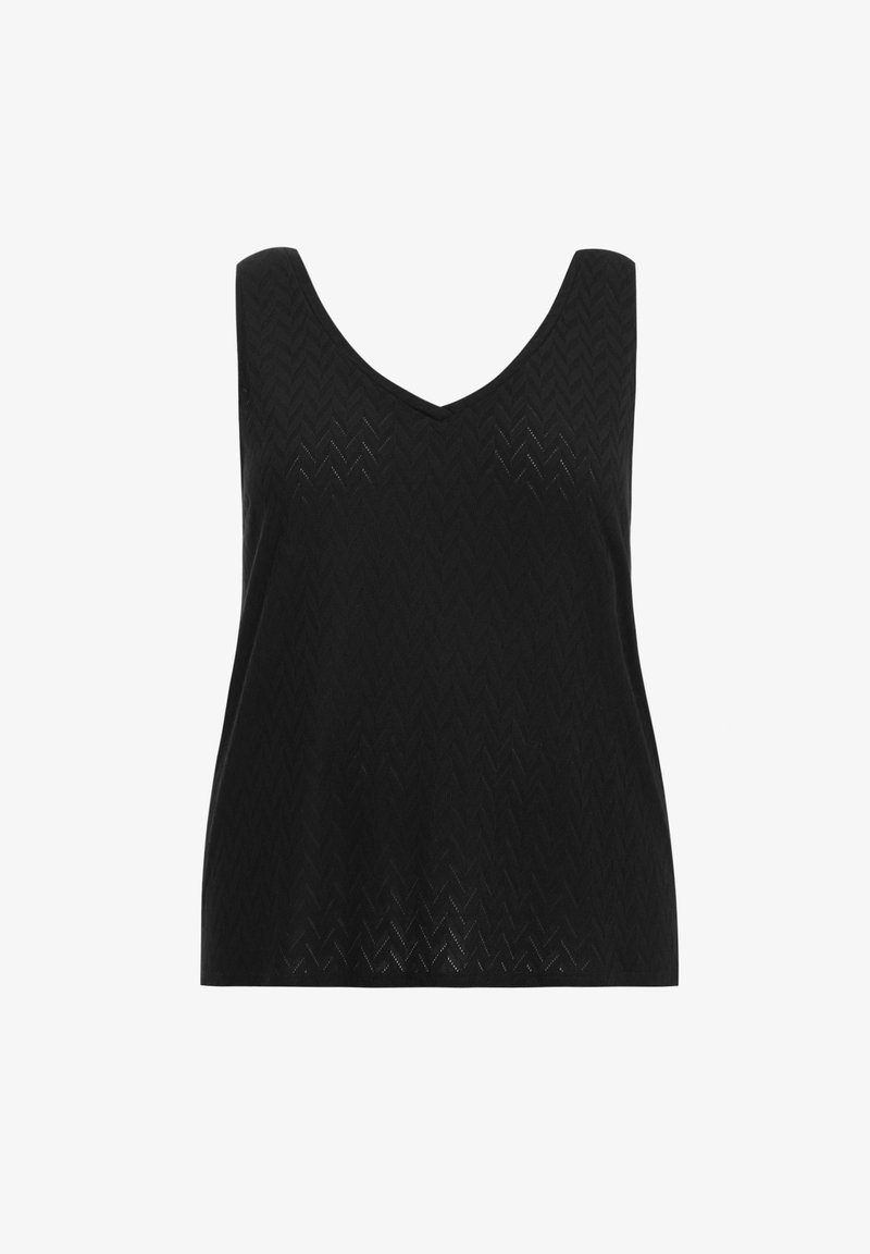 We Fashion Singlet Met Dessin Curve Top Black Zalando De