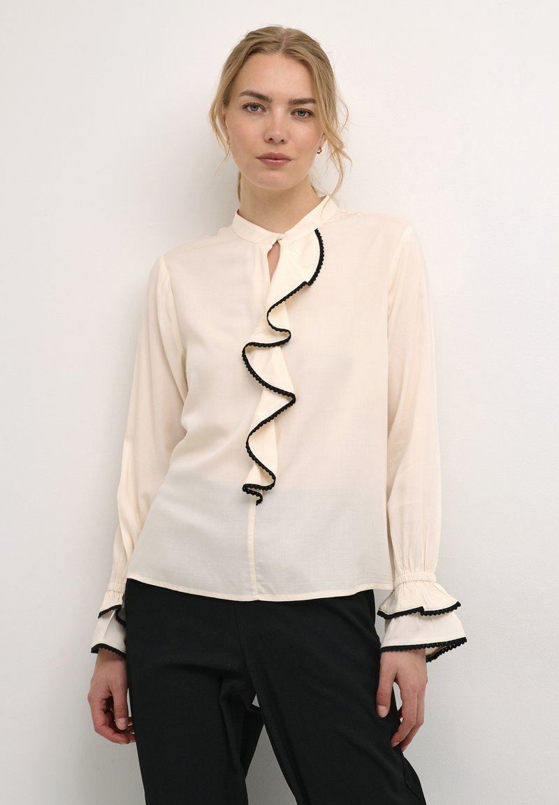 Cream Blouse - eggnog/crème - Zalando.nl