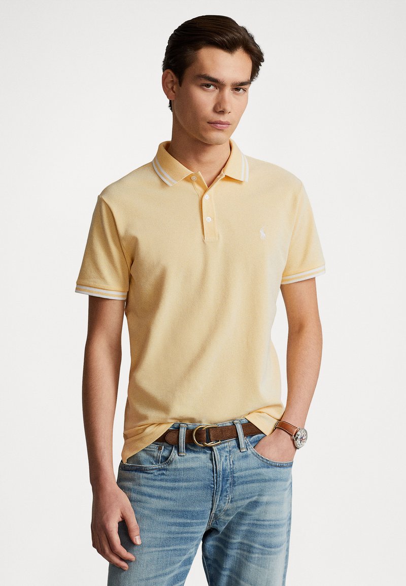 Polo Ralph Lauren SHORT SLEEVE - Poloshirt - fall yellow/white/gelb ...